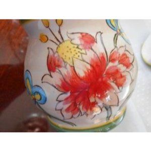 Maxcera | Dining | Maxcera Vanilla Chintz Floral Flowers Leaves Sugar ...